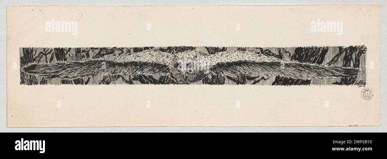 Sowa, vignette for the weekly "Sphinx"; Bigos Skki, Leon (1871-1928 ...