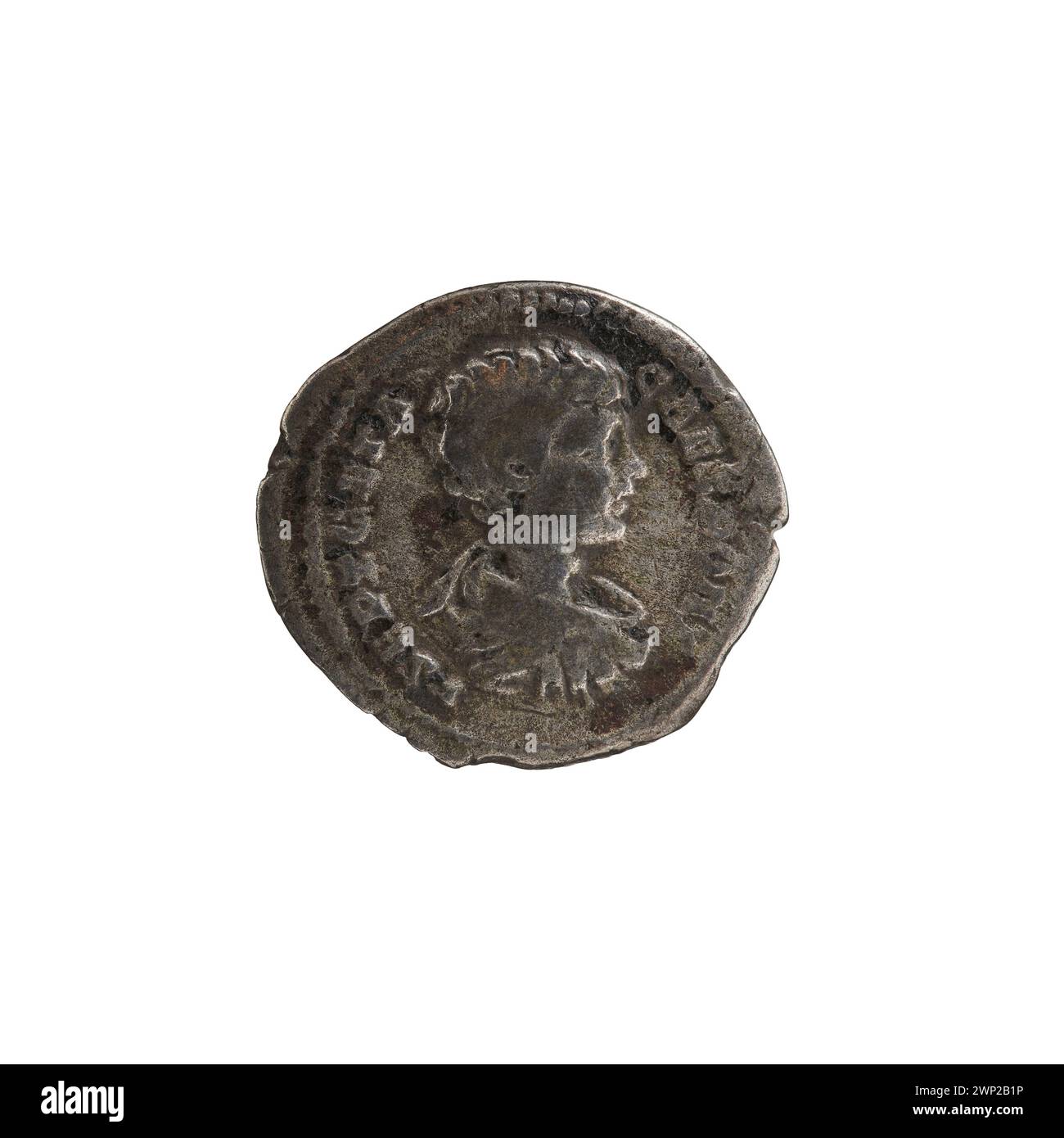 Coin of Emperor Geta, denarius silver type, minted 200-202 AD in Rome ...