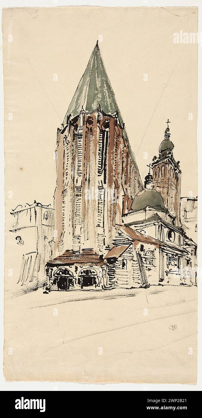 Polish church combining Gothic structure with Renaissance chapels on ...