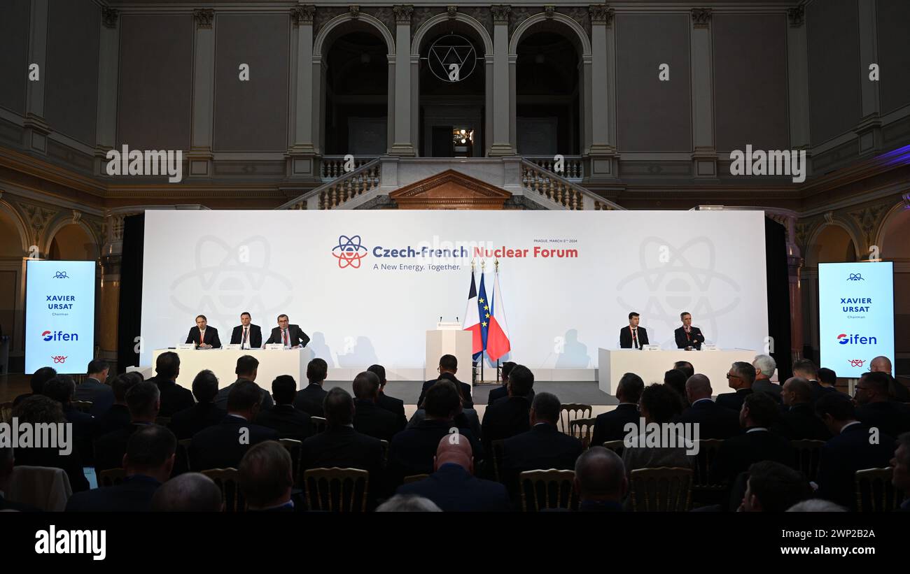 Prague, Czech Republic. 05th Mar, 2024. Czech-French Nuclear Forum took ...