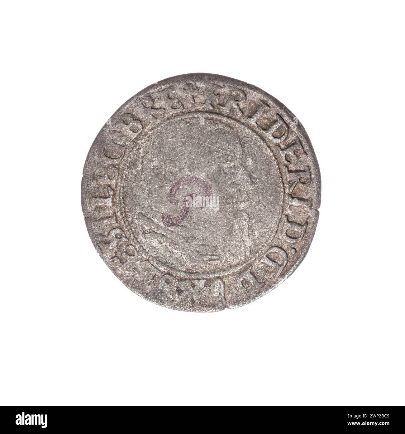 1544 penny depicting Fryderyk II, Duke of Brzeg-Legnica, by Michael ...