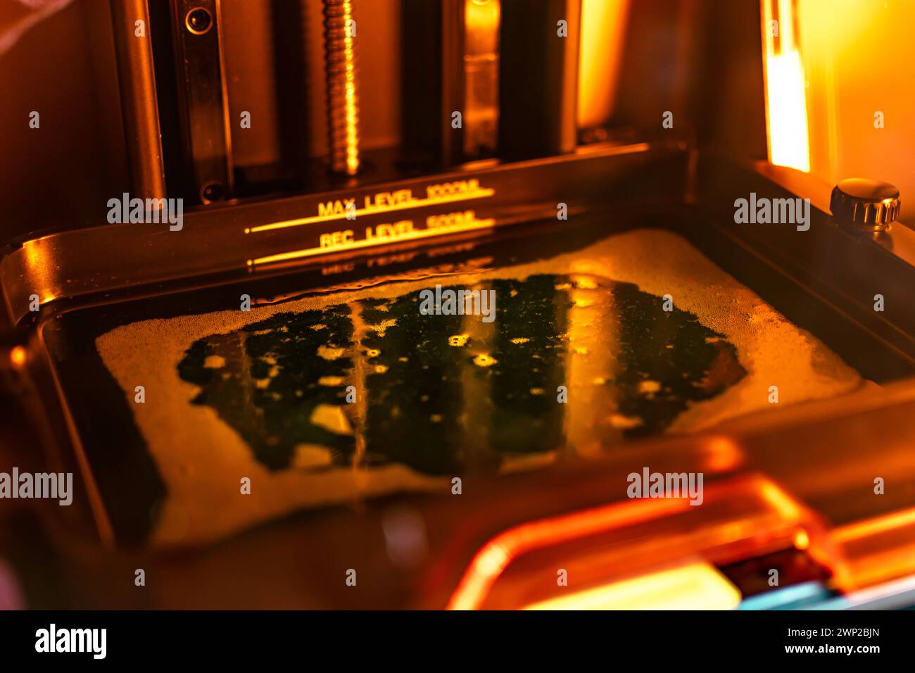 3d printer and its resin tank for filling and printing Stock Photo - Alamy