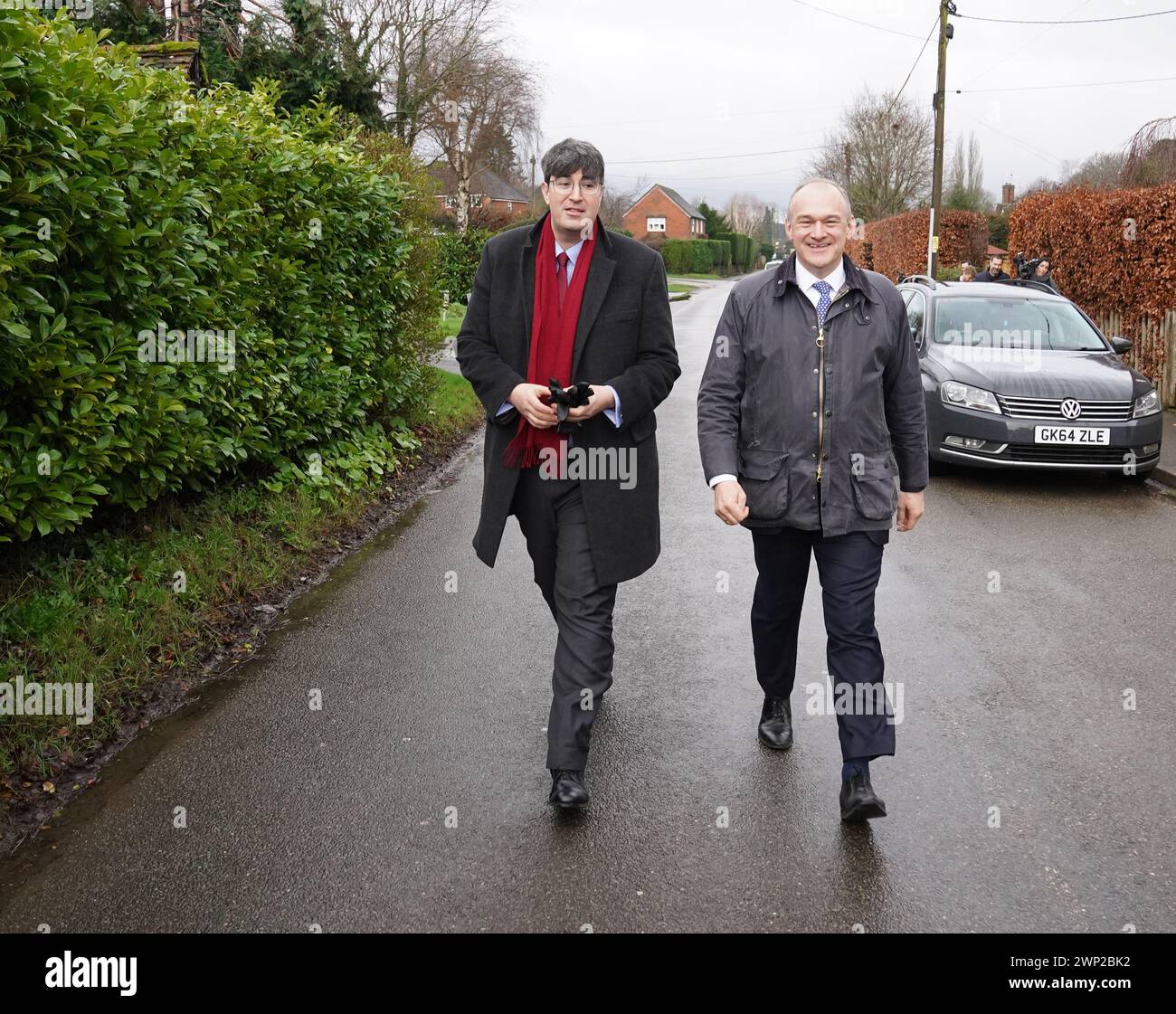 Liberal Democrat leader Sir Ed Davey (right) and parliamentary ...