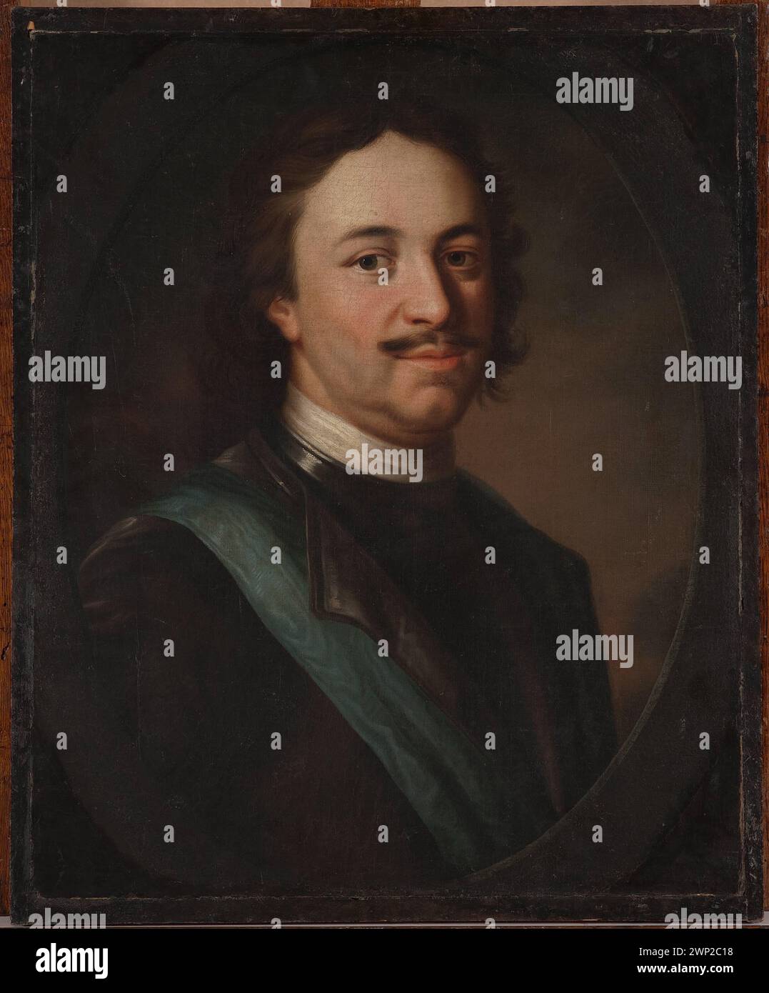 Portrait of Tsar Peter the Great (1672-1725) painted by Konstanty ...