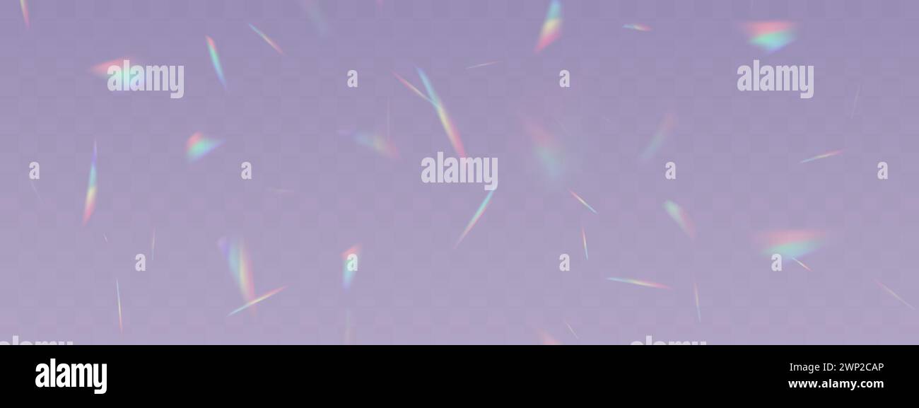 Blurred rainbow refraction overlay effect. Light lens prism effect on ...