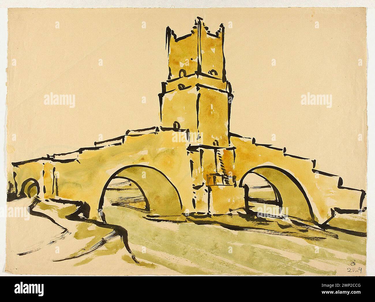 Assyrian architecture. Bridge from Kiem, Fantasy about monumental ...