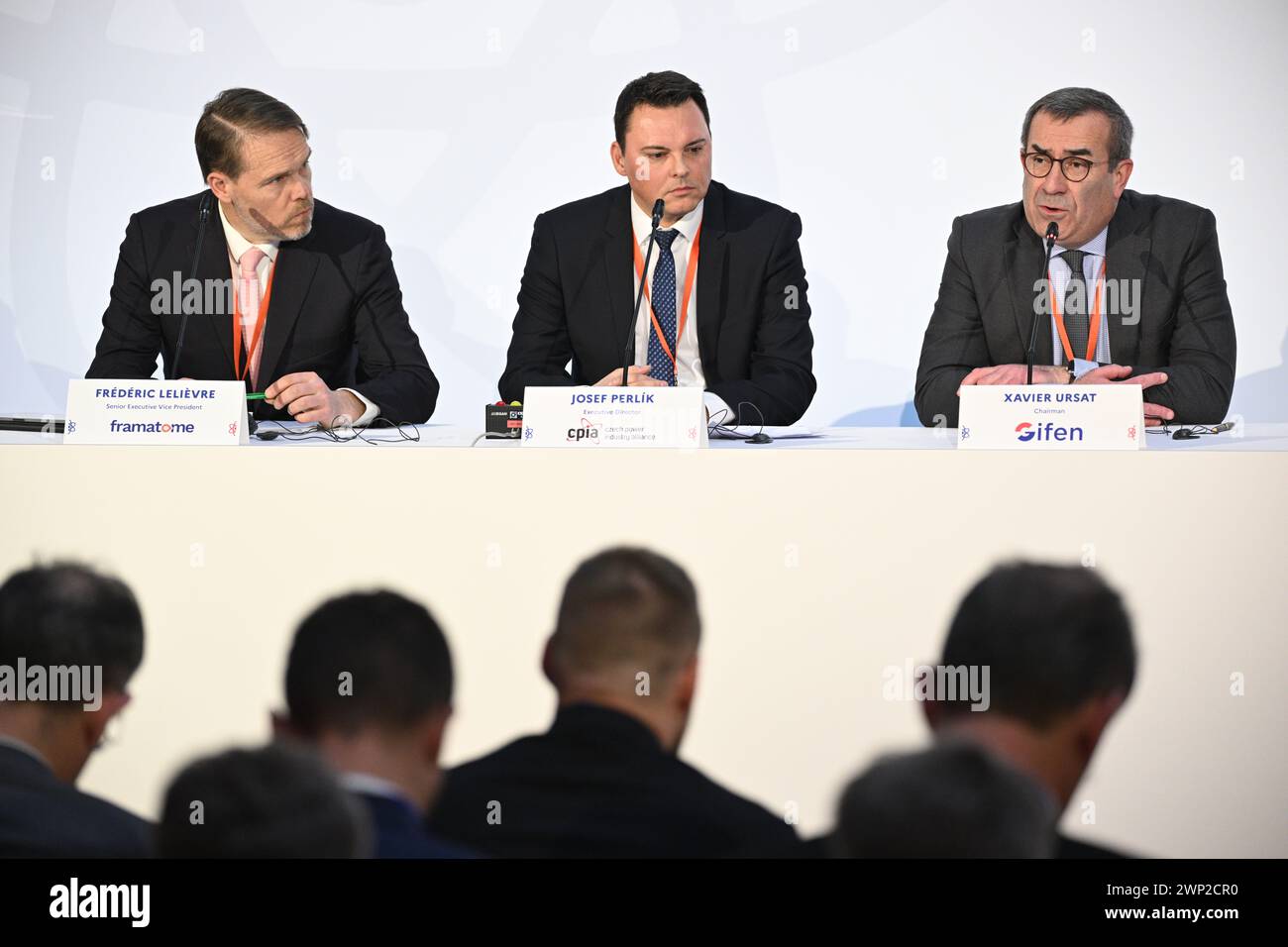 Prague, Czech Republic. 05th Mar, 2024. From left Frederic Lelievre of ...