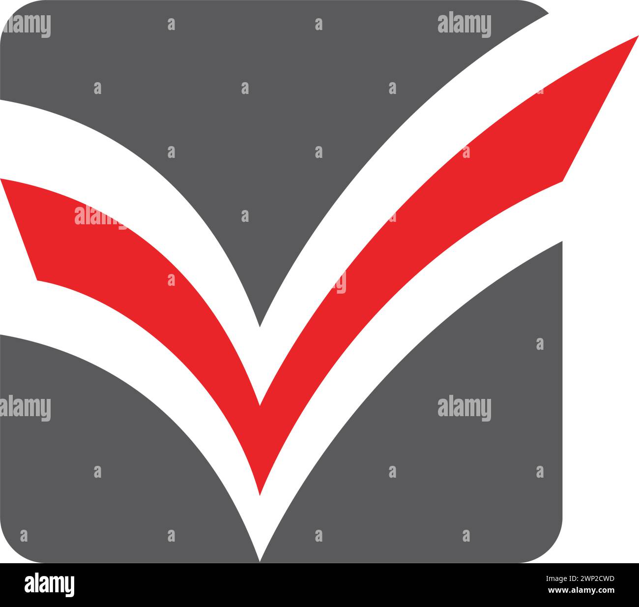 Check mark V Letter Logo Template Stock Vector Image & Art - Alamy