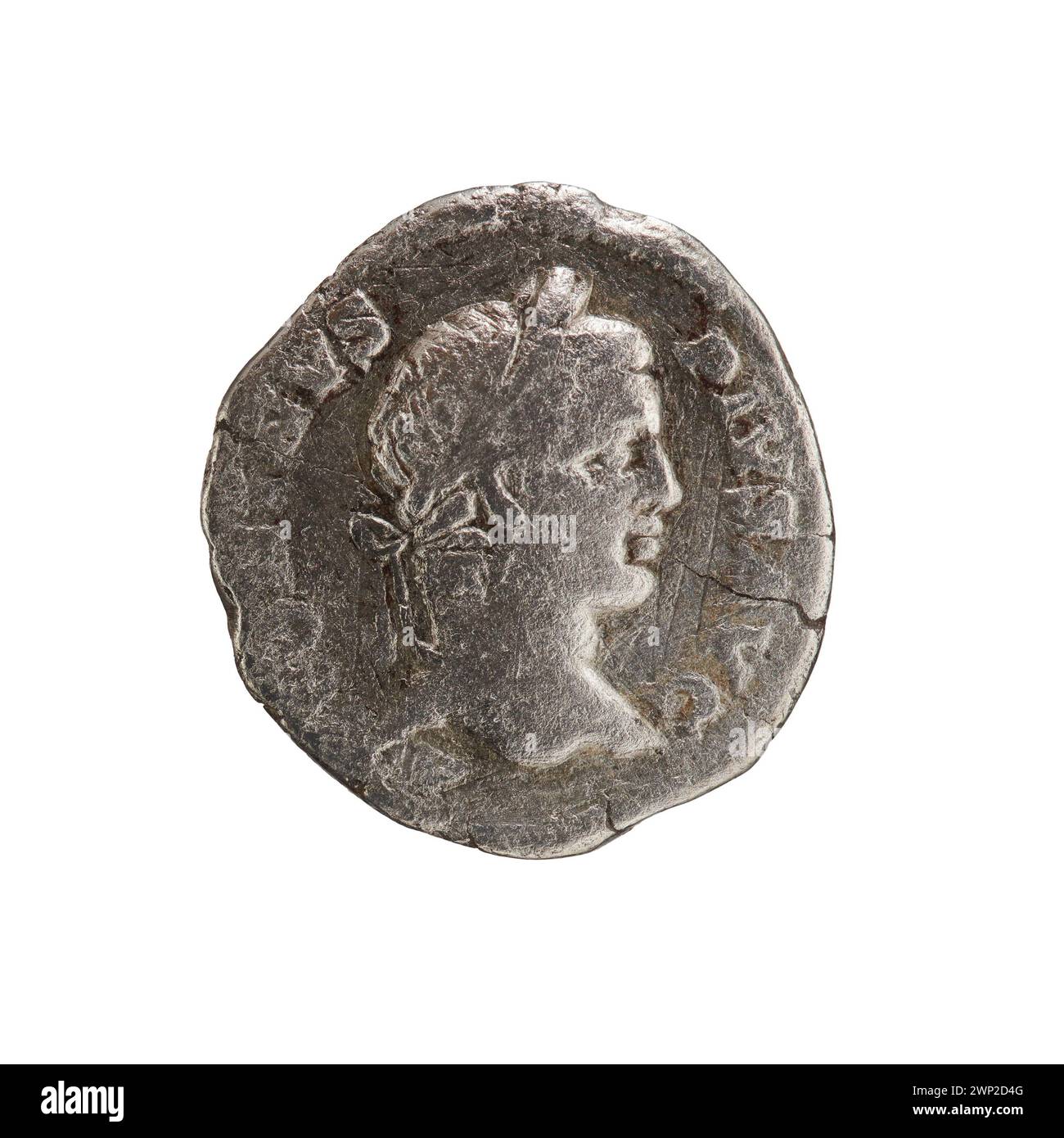 Silver denarius minted in 207 under Emperor Caracalla, with imperial ...