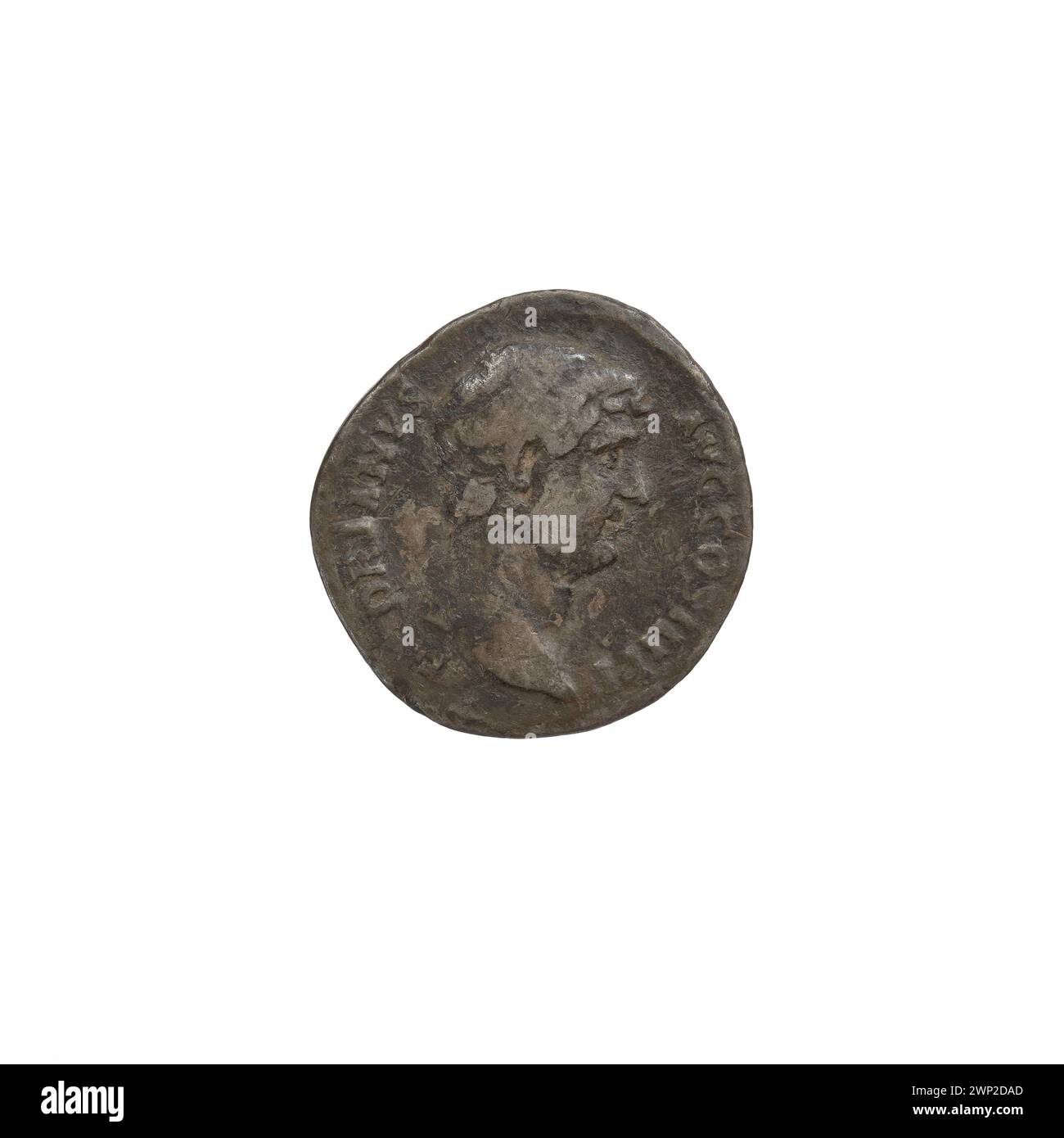 Denarius minted under Hadrian (117-138 CE) from 134-138 CE showing ...