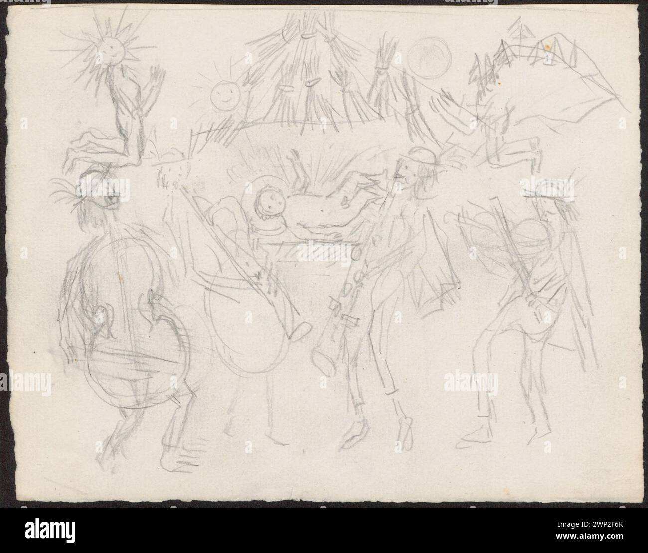 Unrealized illustration by Tadeusz Makowski, 1924, for 'Pastor Ek ...