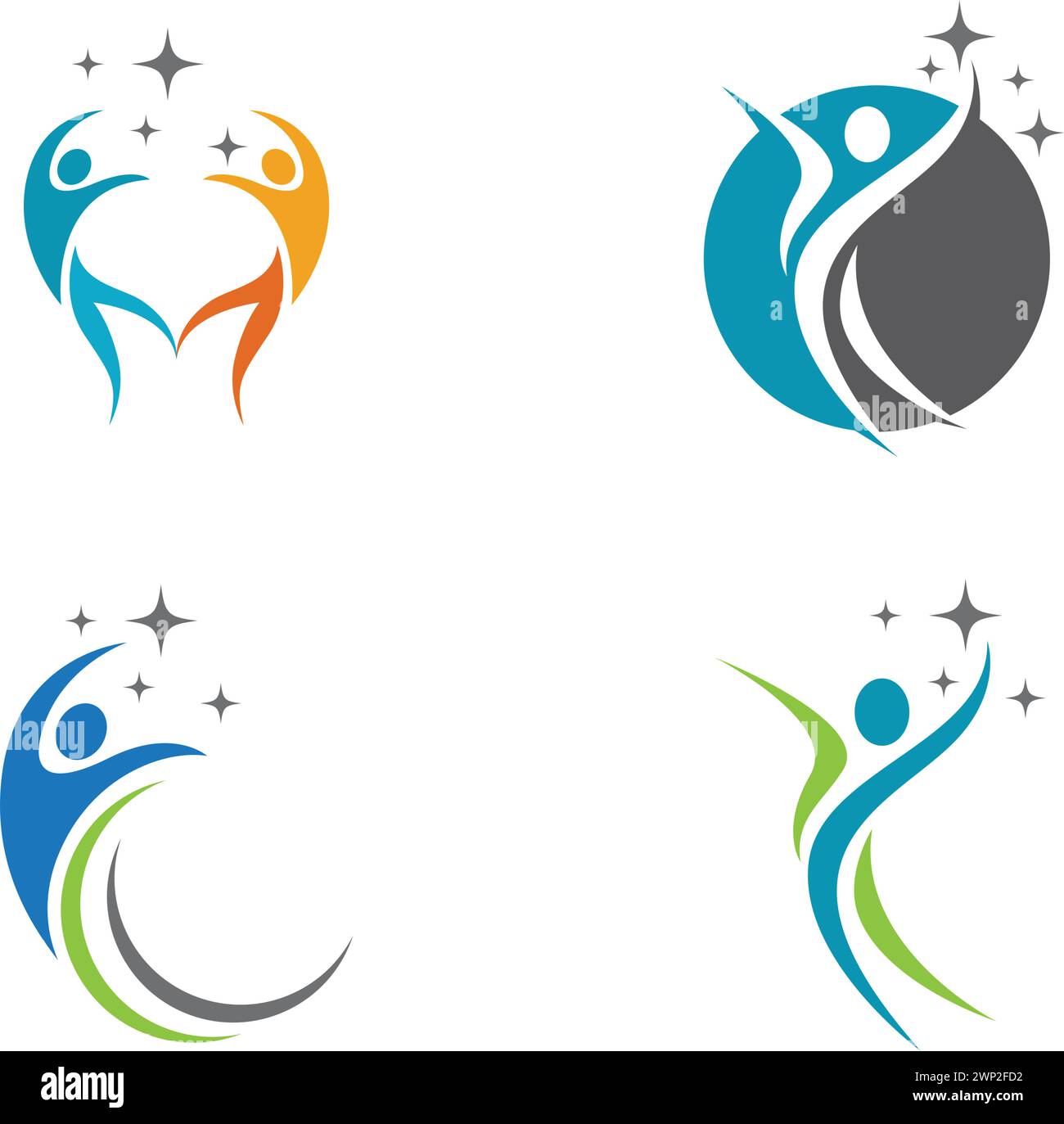 Human character logo sign Health care logo sign. Nature logo sign ...