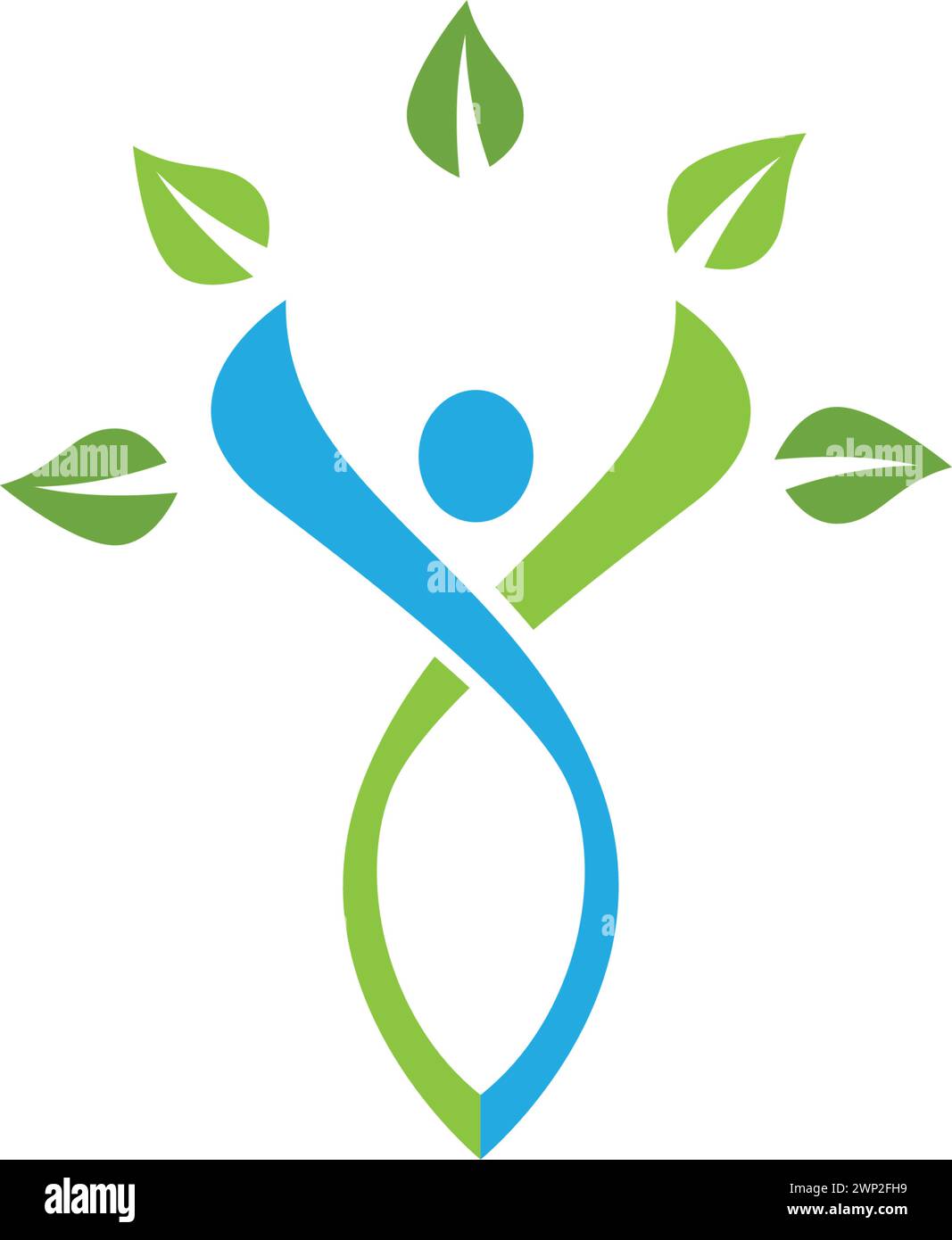 Human character logo sign Health care logo sign. Nature logo sign ...