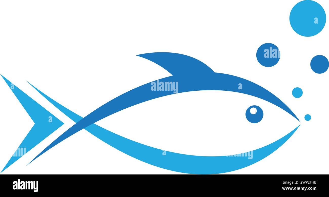 Fish logo template. Creative vector symbol of fishing club or online ...