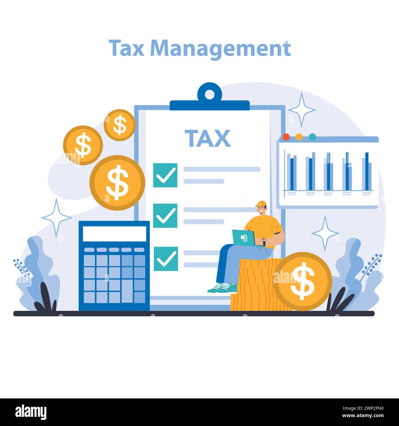 Tax Management concept. Fiscal strategies and financial planning for ... Tax Management concept. Fiscal strategies and financial planning for ...
