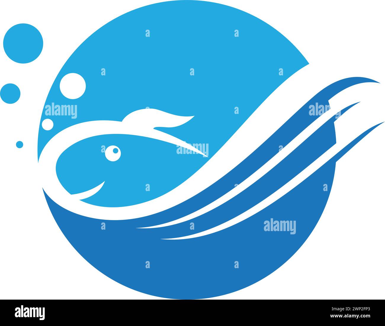 Fish logo template. Creative vector symbol of fishing club or online ...