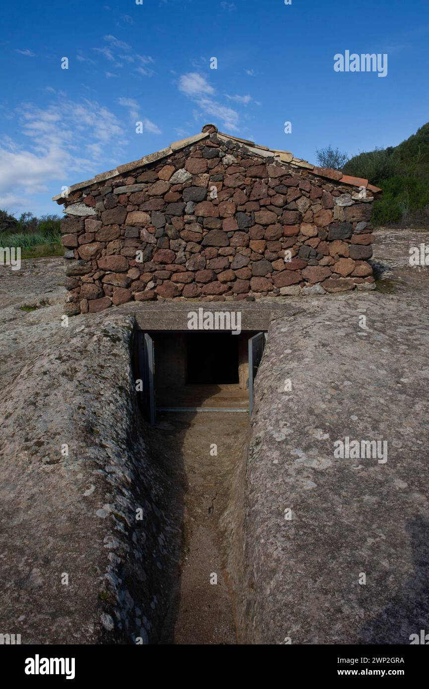 8 February 2023 - Italy, Sassari, Sardinia, Putifigari, domus de janas ...