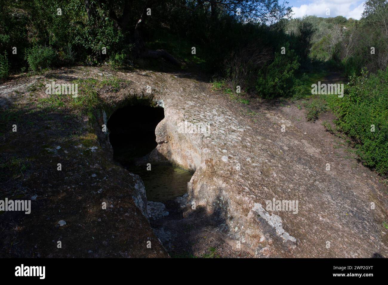 8 February 2023 - Italy, Sassari, Sardinia, Putifigari, domus de janas ...