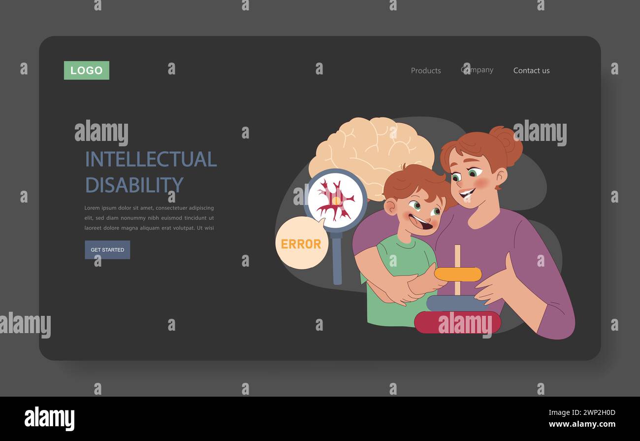 Intellectual Disability concept. Child and parent engage in cognitive ... Intellectual Disability concept. Child and parent engage in cognitive ...