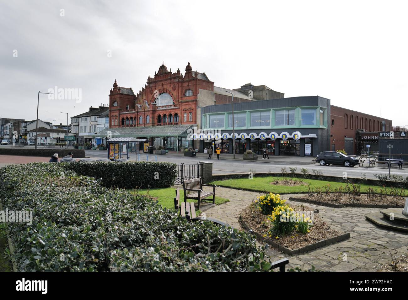 The Winter Gardens and Pleasure Land amusement arcade in the seaside ...