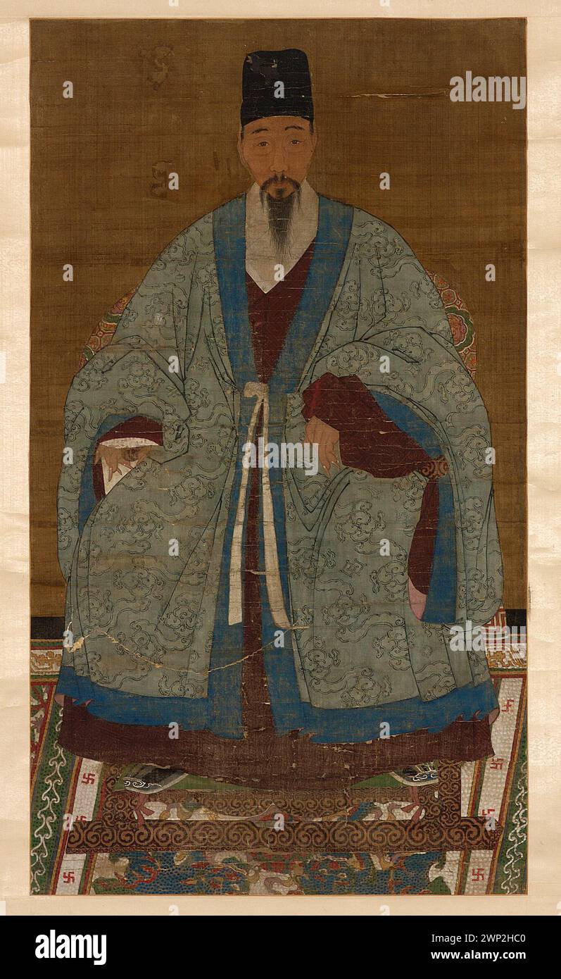 Portrait of the Ming's official; XVII-18th century () (1368-00-00-1644 ...