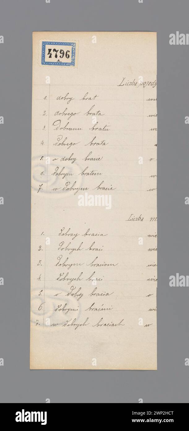 Paper for printing banknotes with a denomination of 5 Polish; 1863 ...