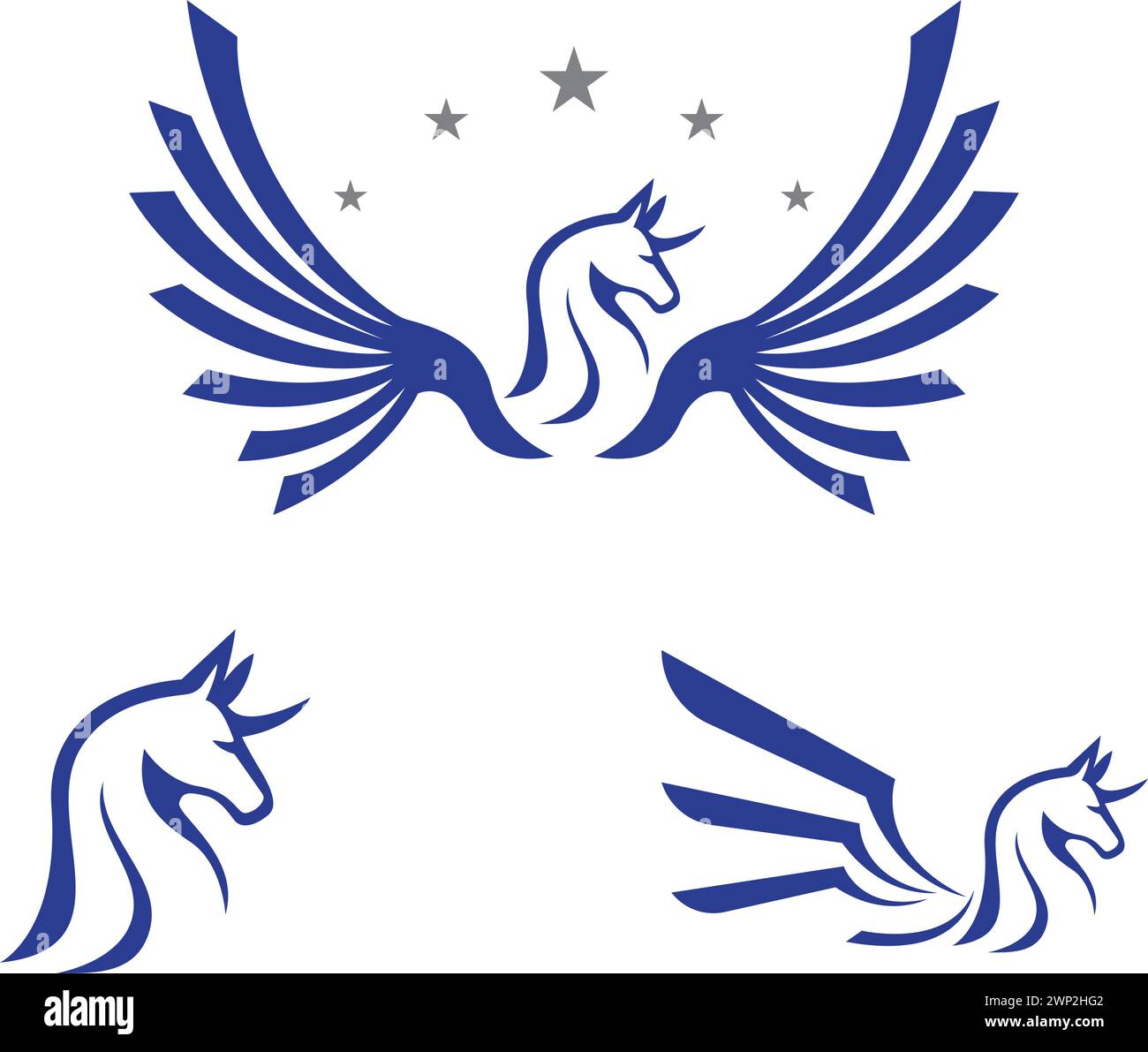 Pegasus Vector Logo Template vector illustration design Stock Vector ...