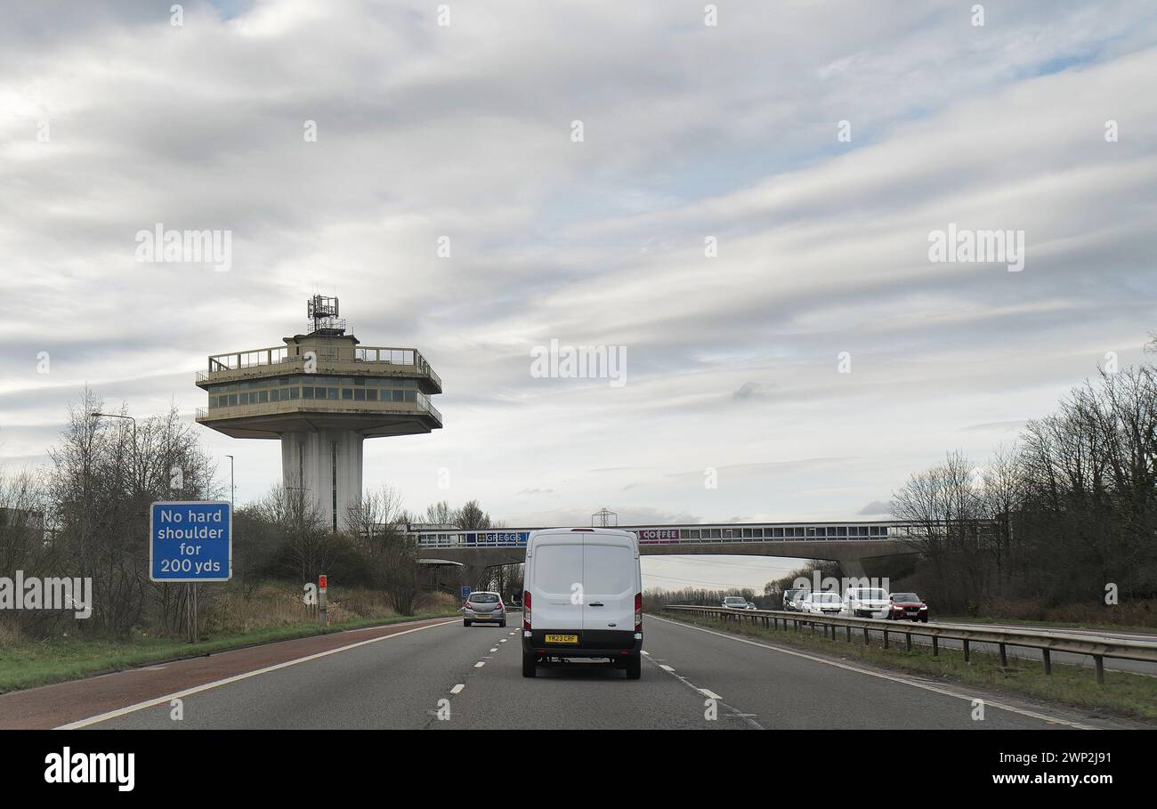 The former Pennine Tower Restaurant on the north-bound side of Forton ...
