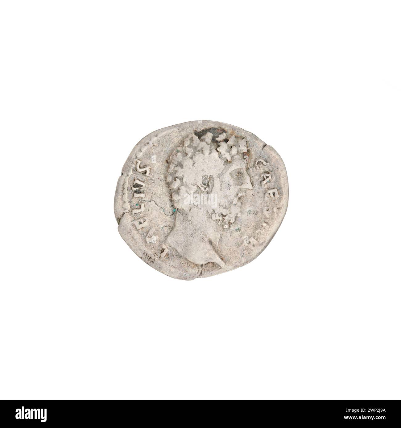 A Roman denarius from 137 CE under Eliusz showing the personification ...