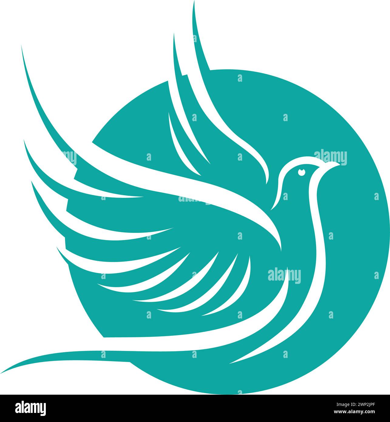 Bird wing Dove Logo Template vector illustration Stock Vector Image ...