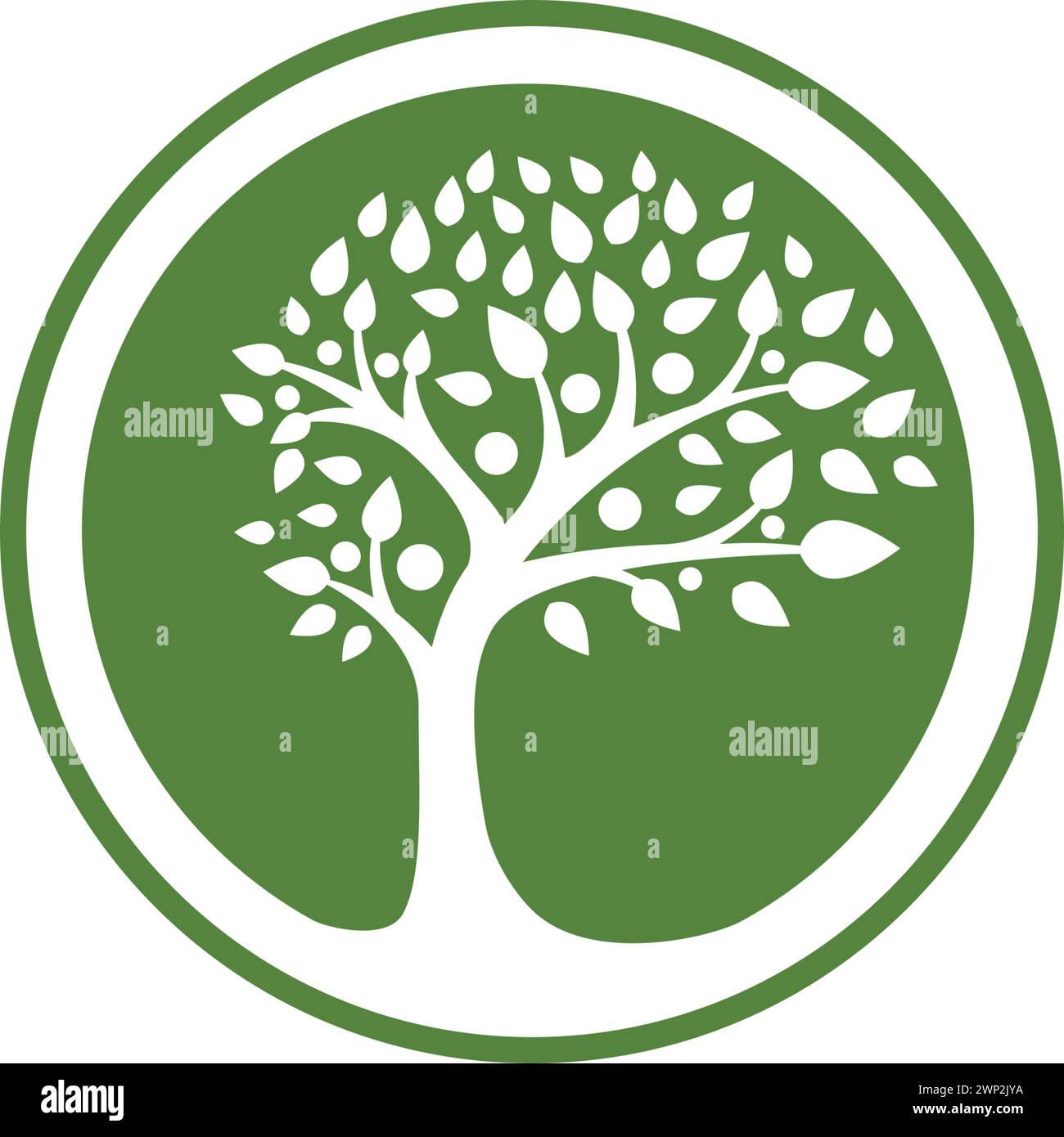 family tree logo template vector illustration Stock Vector Image & Art ...