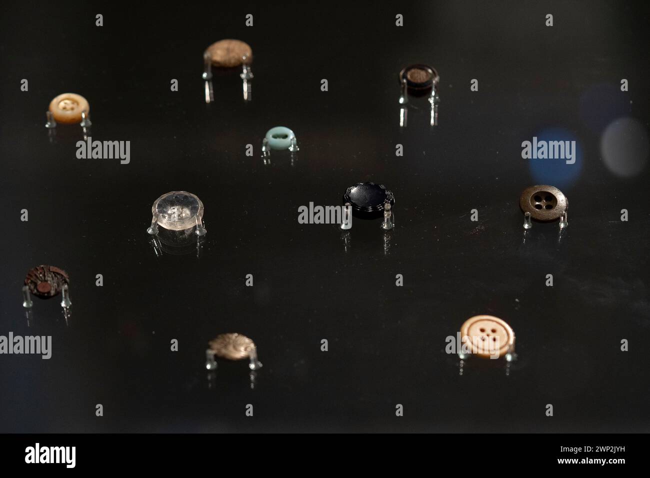 Ten buttons, of which the museum's curator said represent the thousands ...