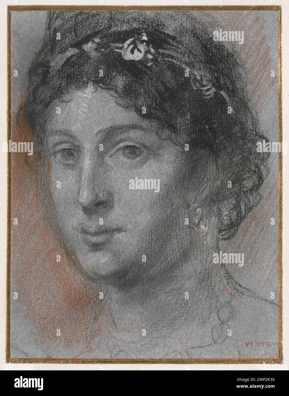 A major woman with gaping in their own areas; Andrieux, Clément-Auguste ...