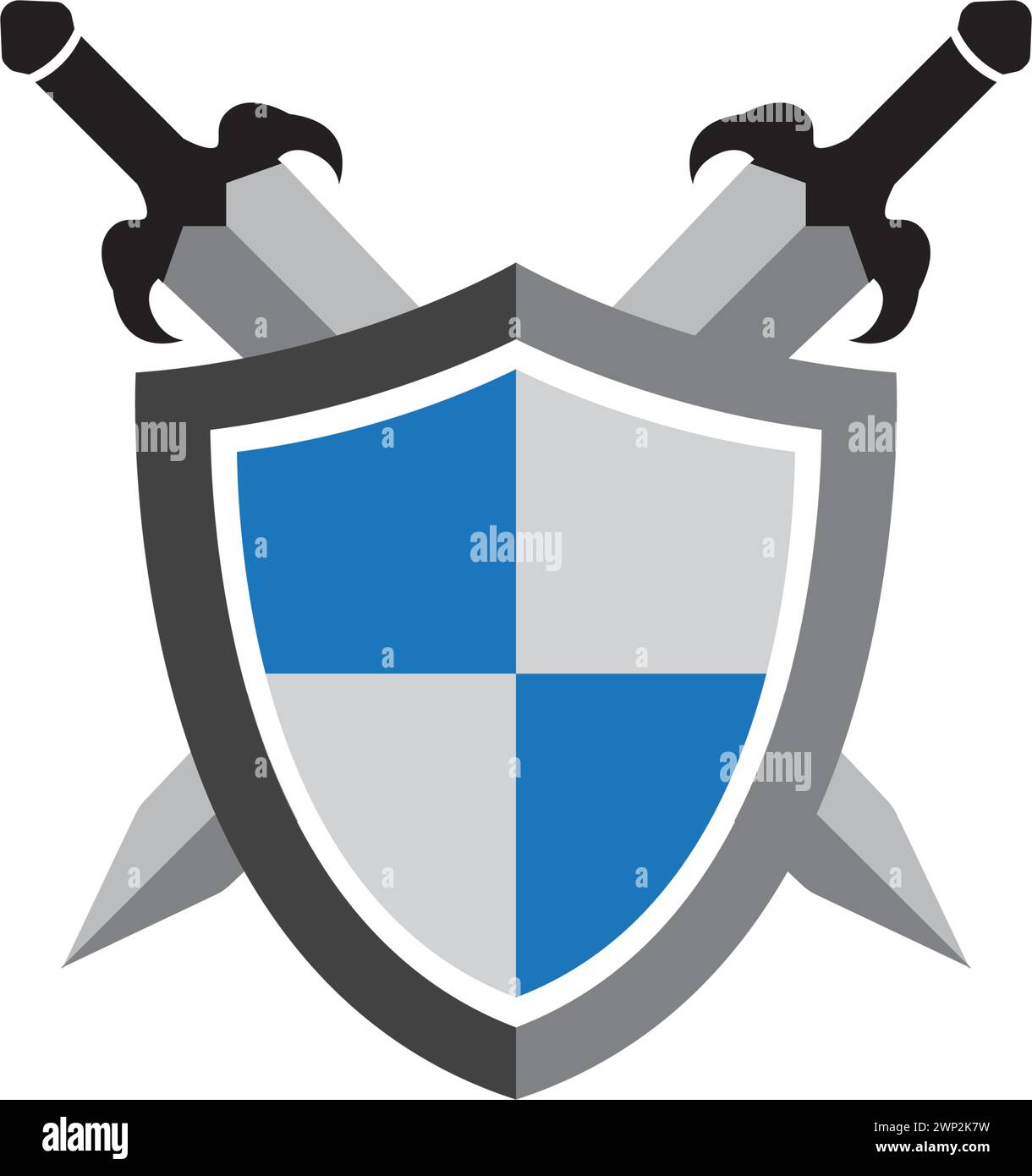 Shield symbol logo template vector illustration Stock Vector Image ...