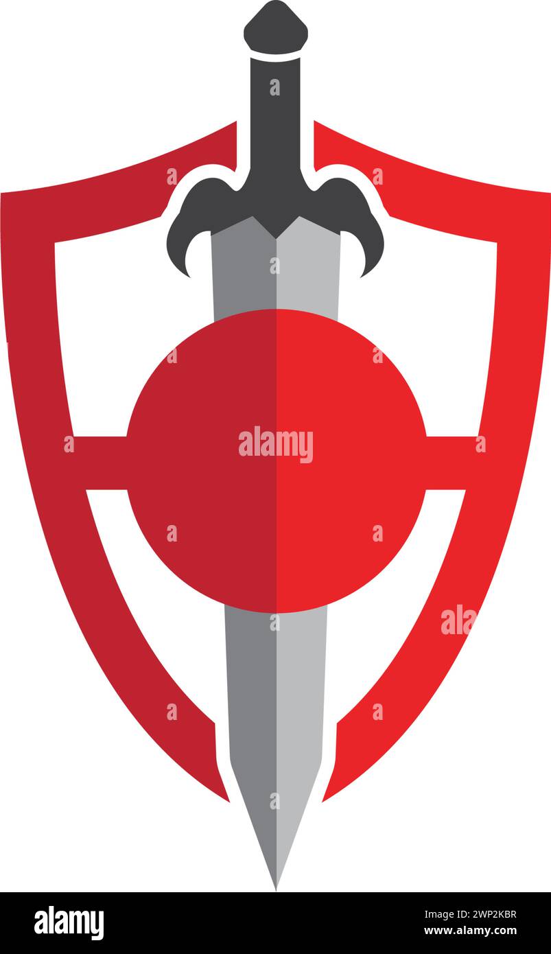 Shield symbol logo template vector illustration Stock Vector Image ...