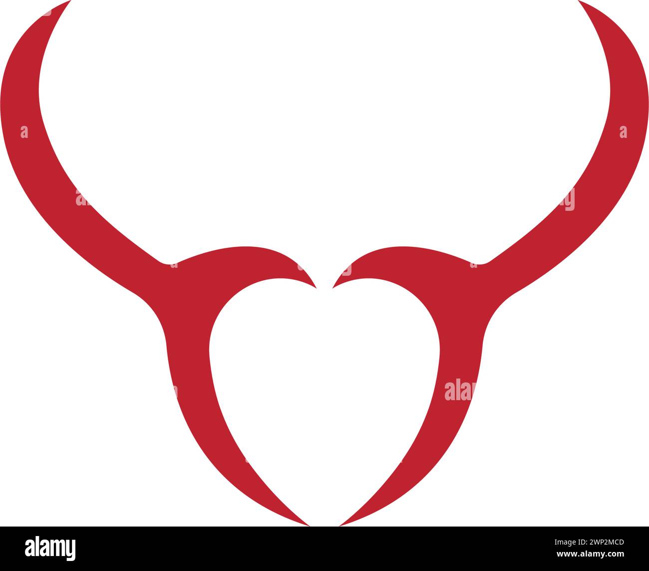 Red Bull Taurus Logo Template vector icon illustration Stock Vector ...