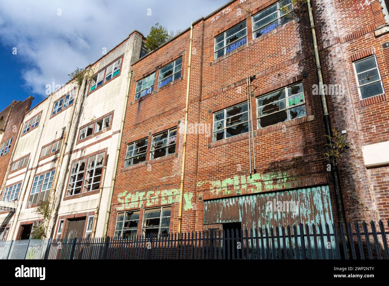 Exterior Detail of the Main Brick Building at the Derelict Torridge ...
