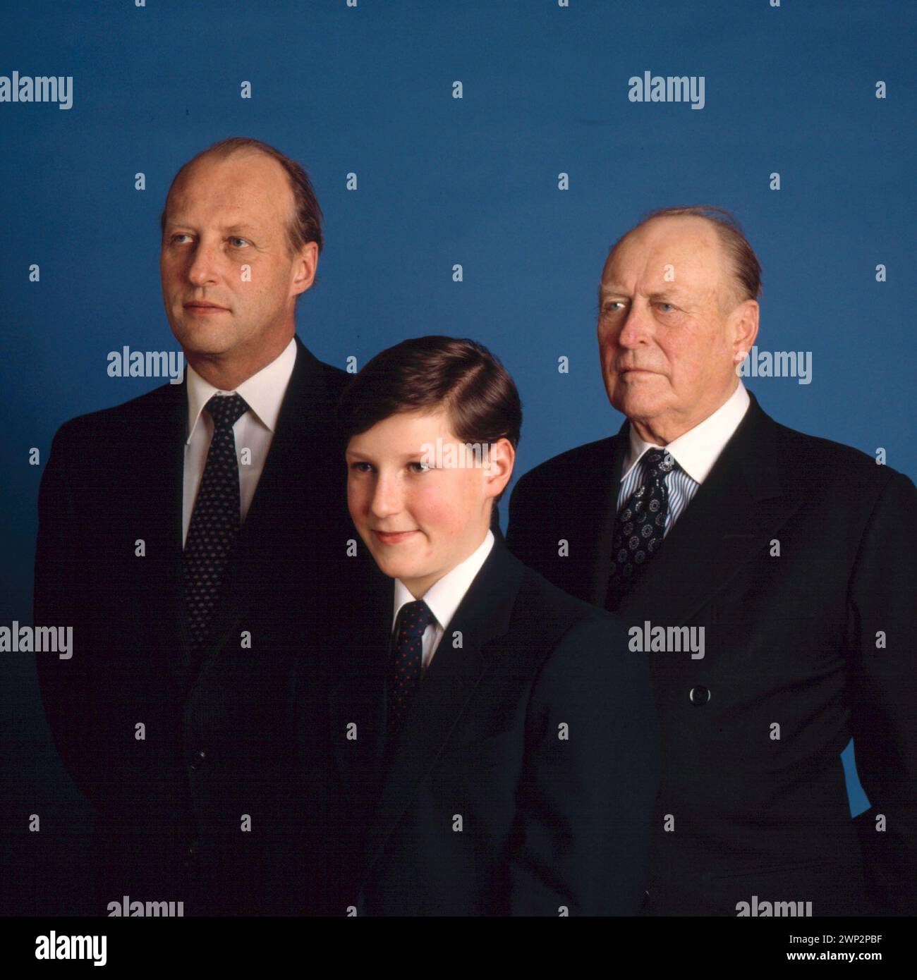 OSLO19870119: OFFICIAL PORTRAIT: Three generations from the Norwegian ...