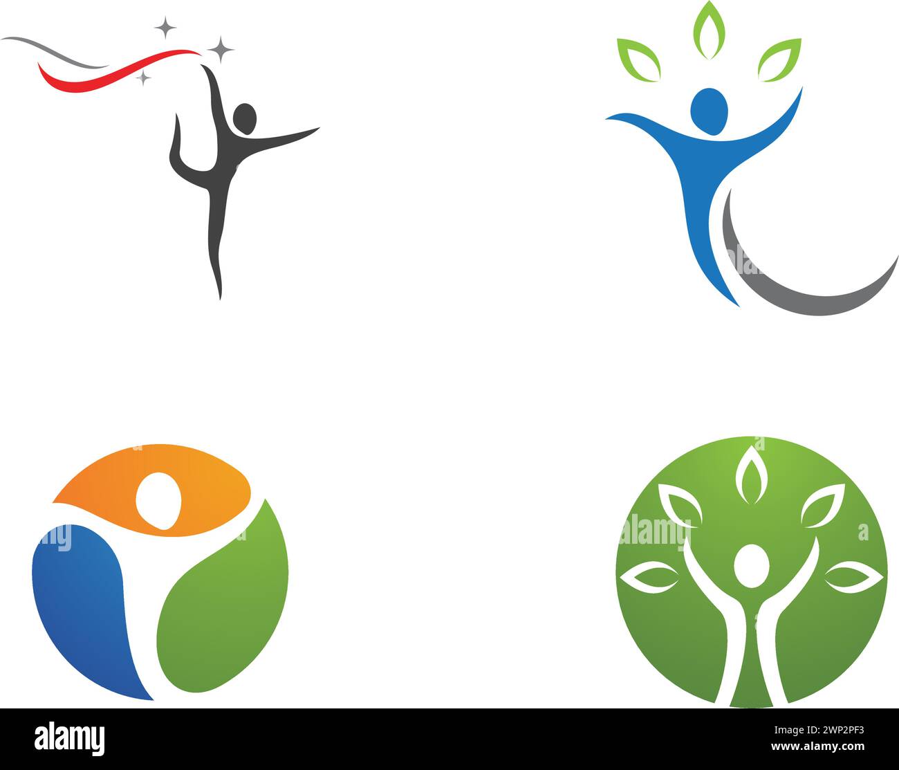 Human character logo sign Health care logo sign. Nature logo sign ...