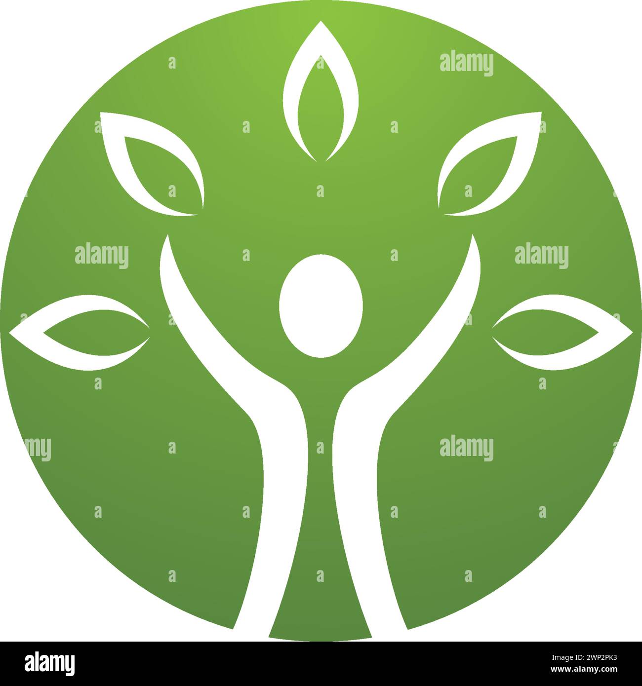 Human character logo sign Health care logo sign. Nature logo sign ...