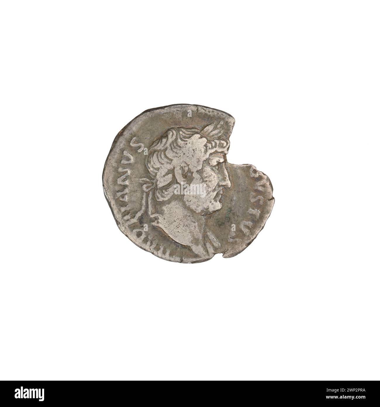 A denarius minted 125–128 AD under Emperor Hadrian shows Victoria with ...