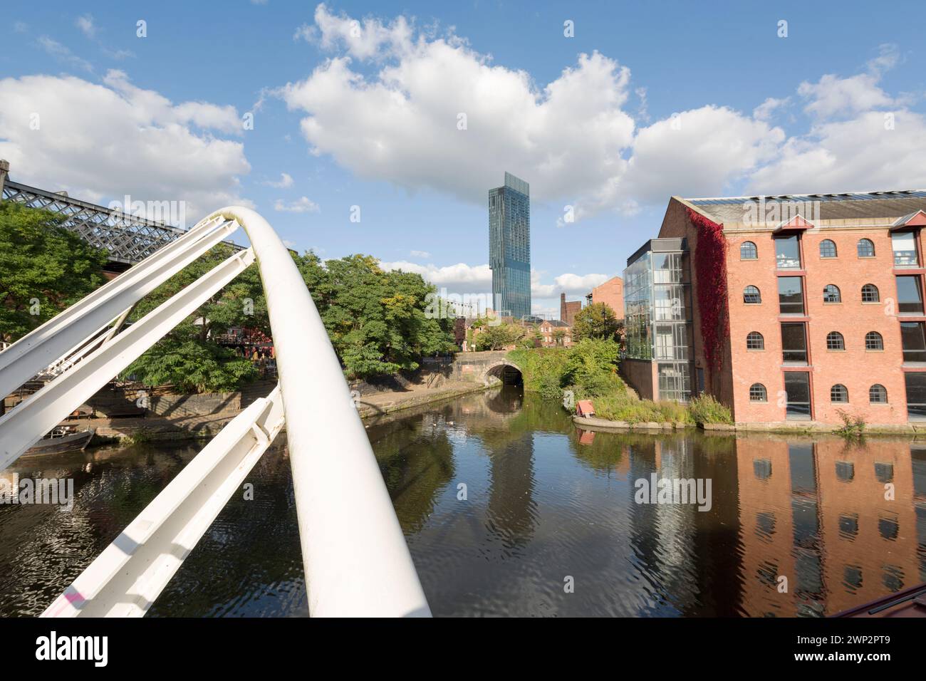 UK, Manchester,Merchants beidge at castlefields historic area and the ...
