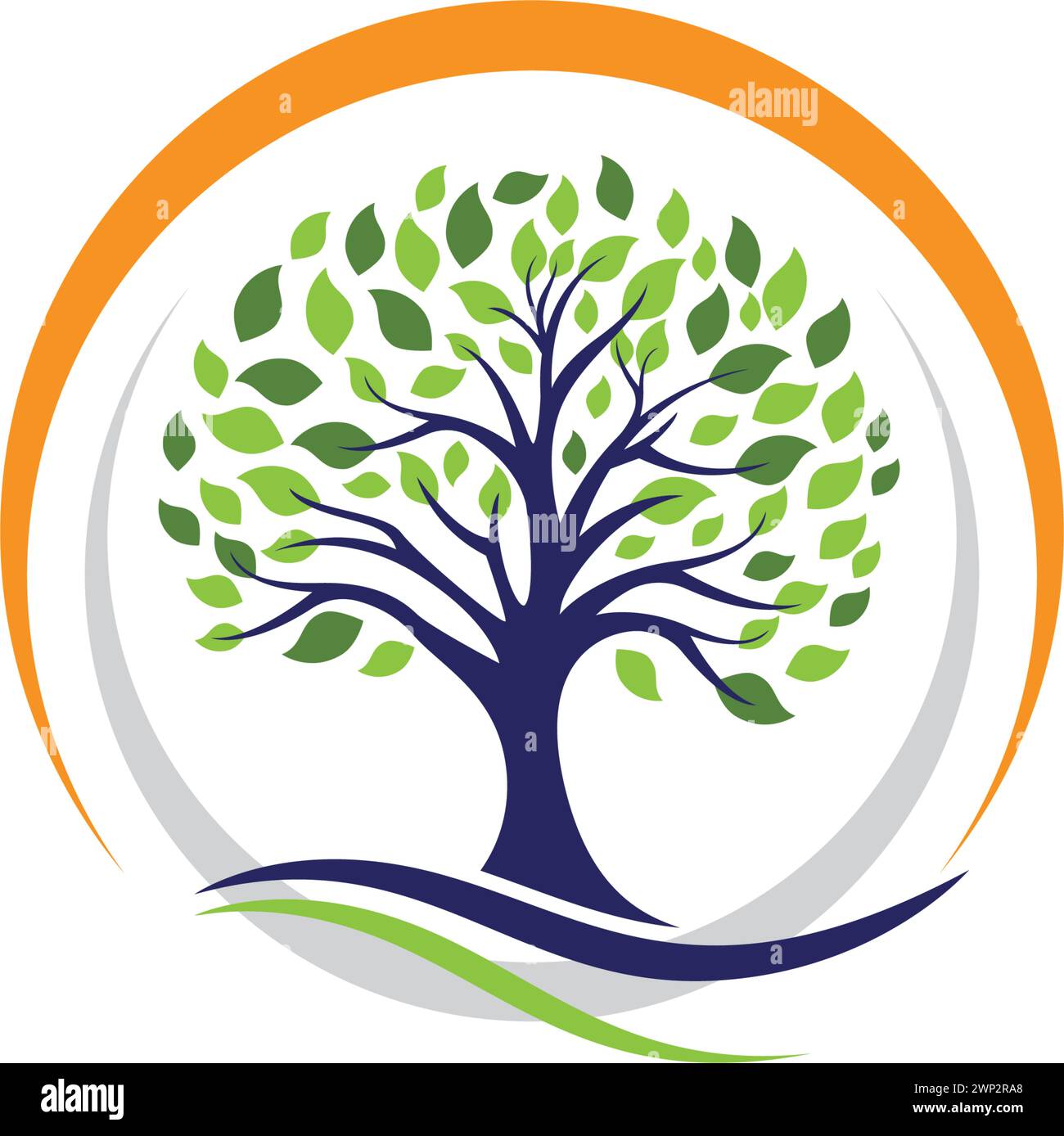 family tree logo template vector illustration Stock Vector Image & Art ...