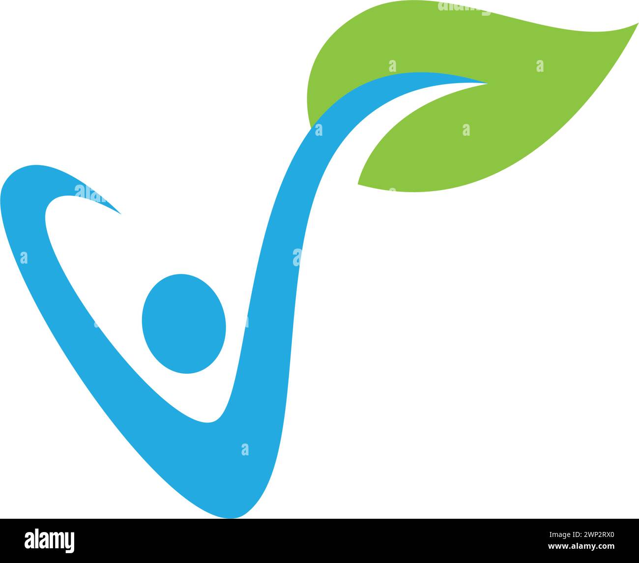 Human character logo sign Health care logo sign. Nature logo sign ...