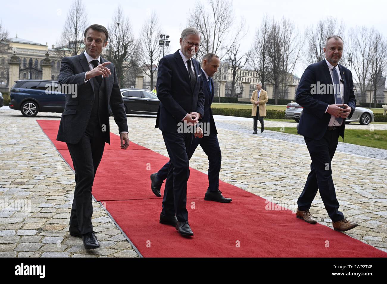 Prague, Czech Republic. 05th Mar, 2024. French President Emmanuel ...