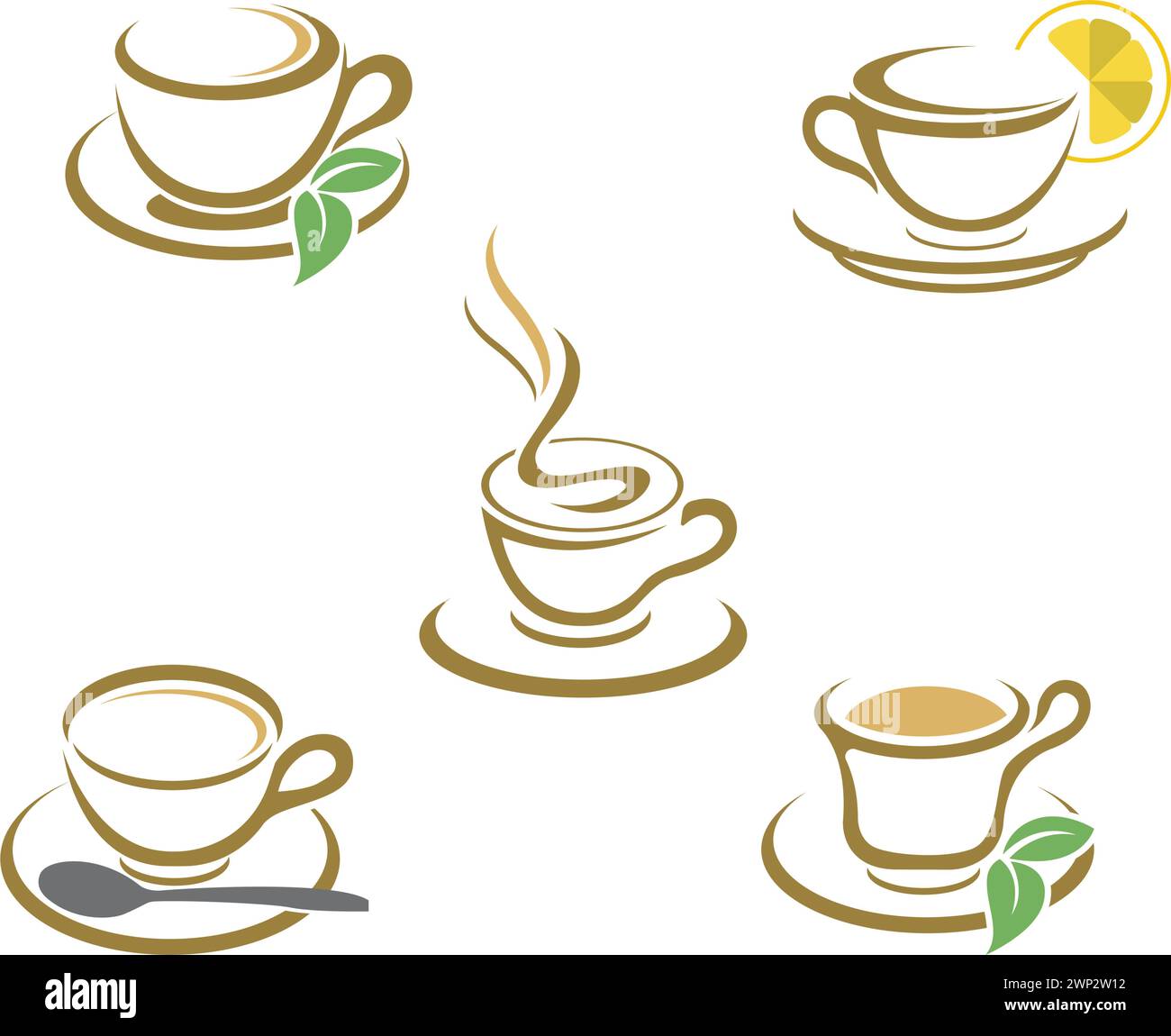 Blue tea plant Stock Vector Images - Alamy