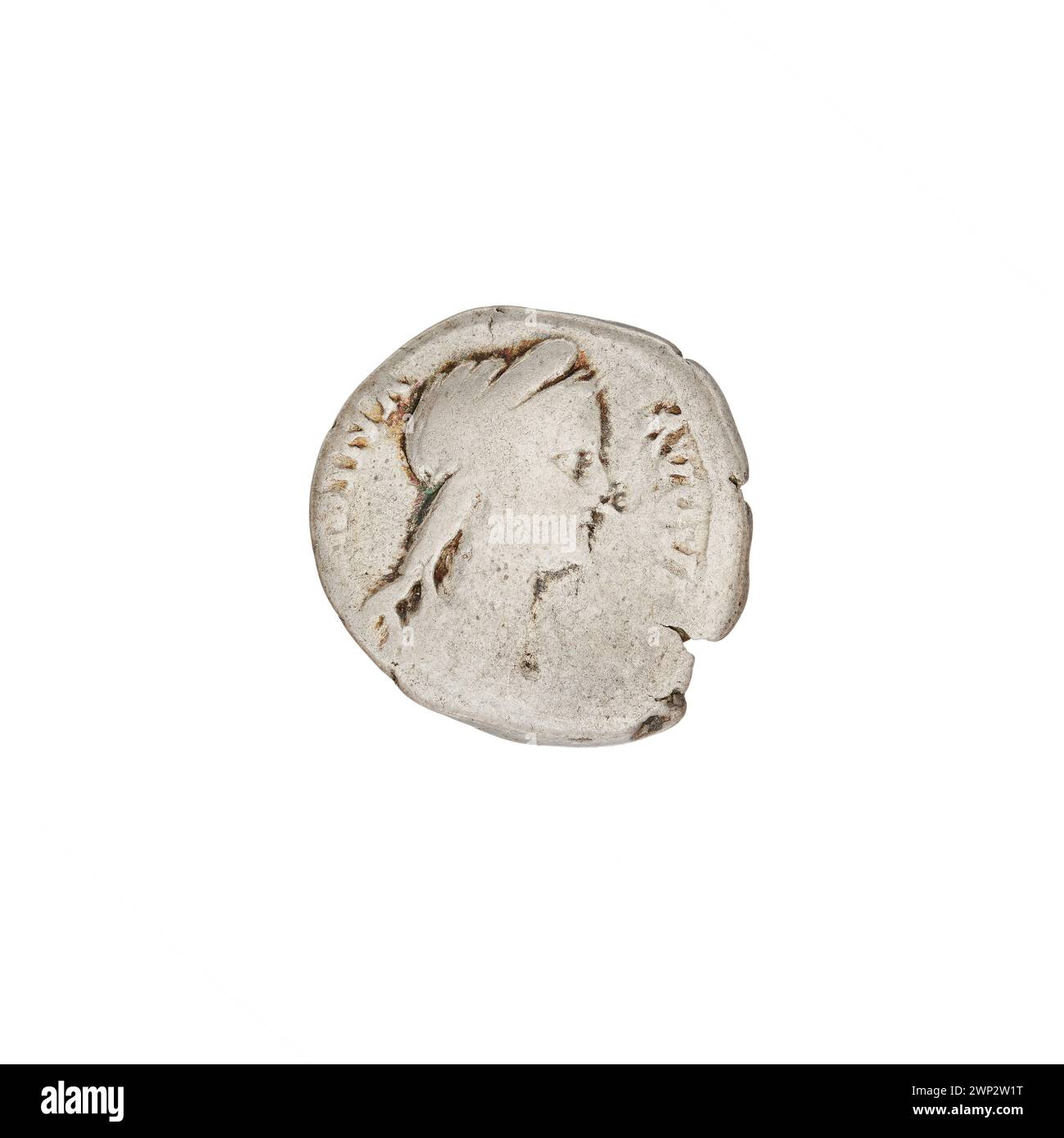 Roman denarius from 134-138 depicting Emperor Hadrian and Empress ...