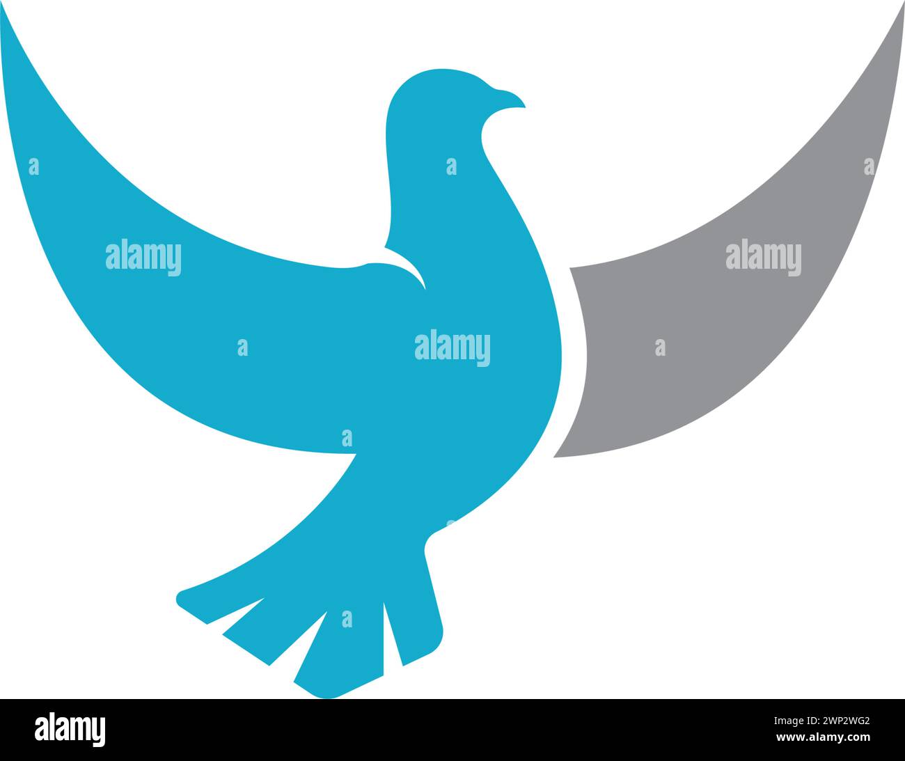 Bird wing Dove Logo Template vector illustration Stock Vector Image ...