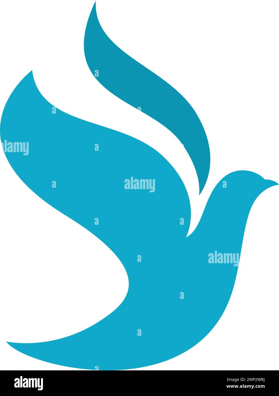 Bird wing Dove Logo Template vector illustration Stock Vector Image ...