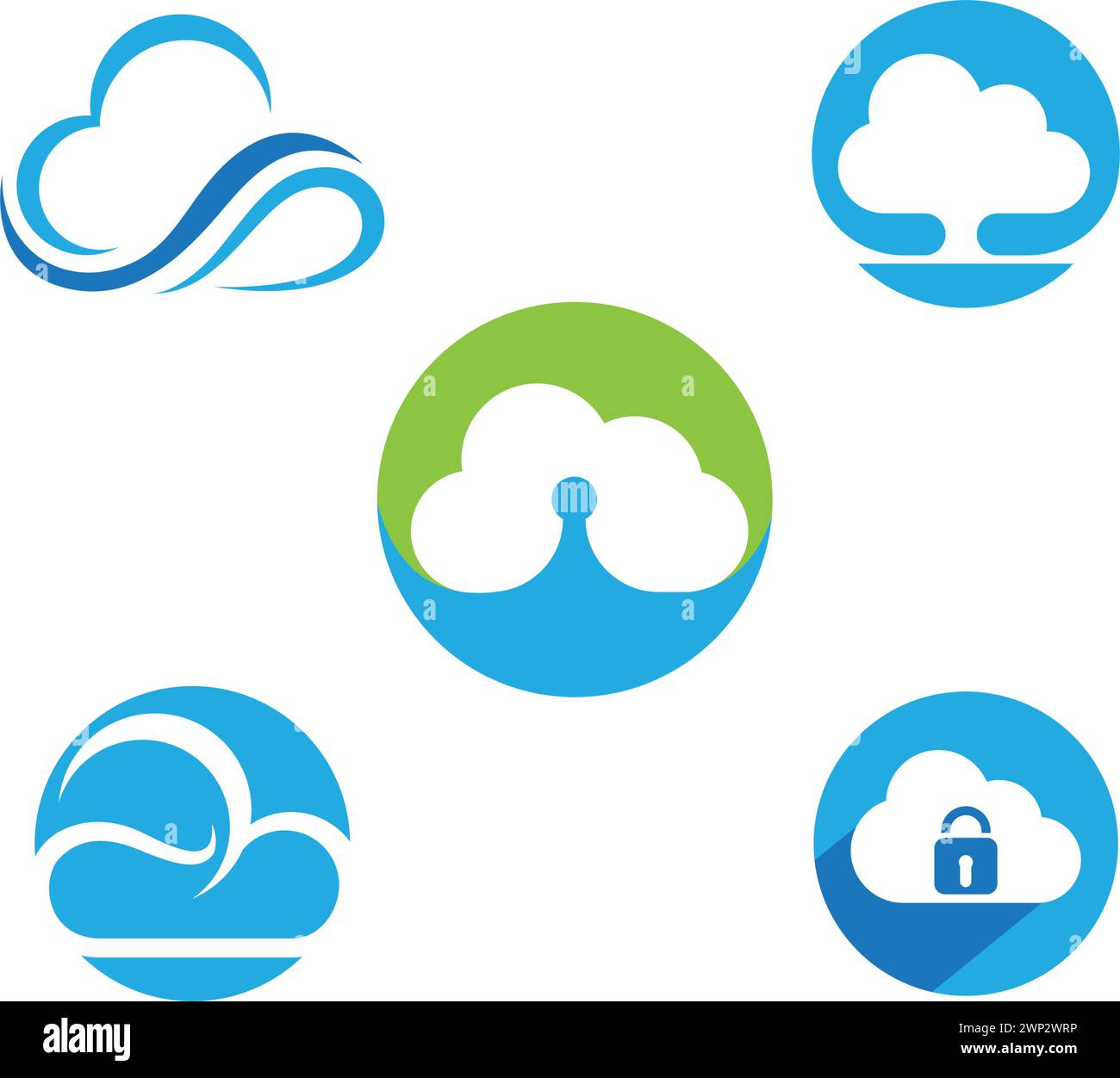 cloud technology vector logo template design vector Stock Vector Image ...